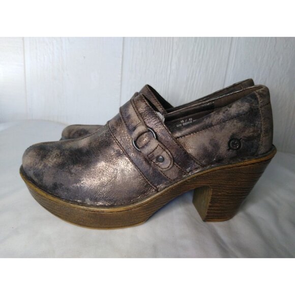 Born | Shoes | Boc Born Haddon Womens Clog Chunky 35 Heels Slip On ...